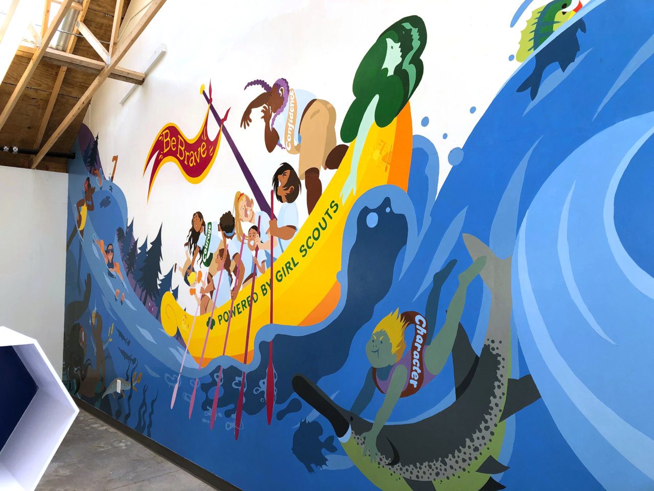 Powered by Girl Scouts: Bold mural in Camp Prairie Schooner motivates ...